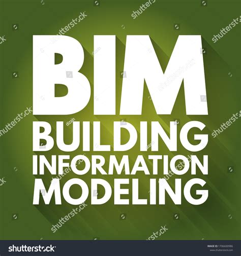 Bim Building Information Modeling Digital Representation Stock Vector Royalty Free