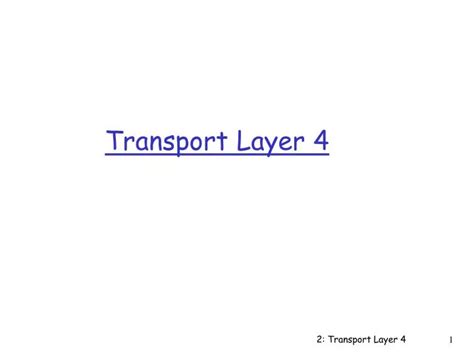 PPT Transport Layer 4 PowerPoint Presentation Free Download ID 3933444