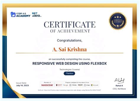 Sai Krishna A On Linkedin Nxtwave Flexbox Responsivewebdesign Ccbp Ccbpian Consistency
