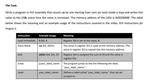 write a program in plp assembly that counts up by one ask 2