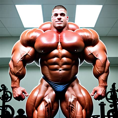 3 Meter Tall Bodybuilder With A Beautiful Muscle Morph Flex The