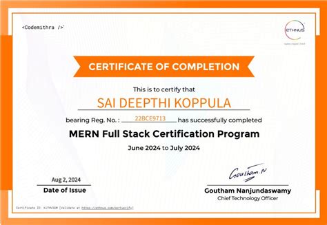 Sai Deepthi Koppula On Linkedin Mern Fullstack Webdevelopment
