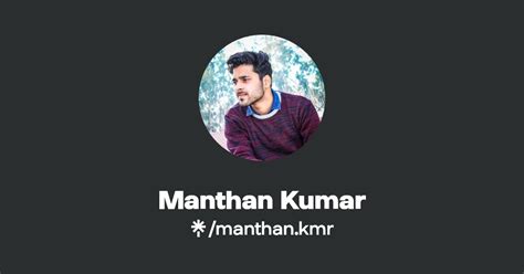Manthan Kumar Instagram Linktree