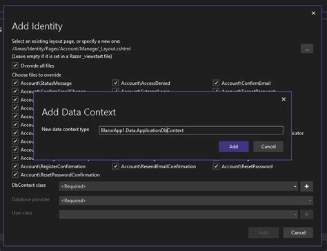 Blazor Web App Net 8 Preview 7 Identity Scaffolding · Issue 2510