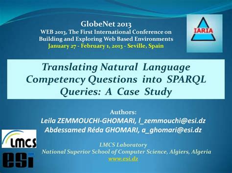 Translating Natural Language Competency Questions Into Sparql Queries