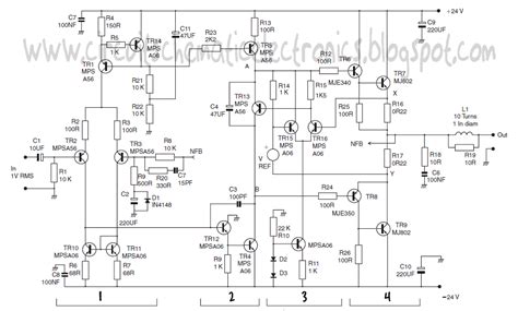 Class B Amplifier Circuit Diagram
