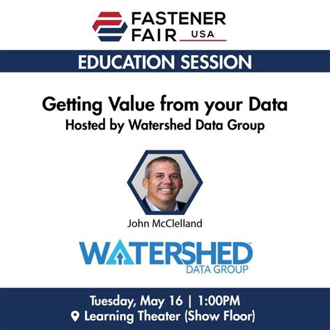 Watershed Data Group On Linkedin Watershed Data Group Is Excited To Be Part Of The Fastener