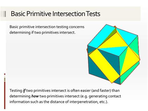 Ppt 25 Basic Primitive Intersection Powerpoint Presentation Free Download Id2495374