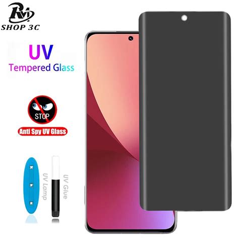Matte Anti Spy Privacy UV Liquid Glue Tempered Glass For XIOMI Xiaomi Mi S S