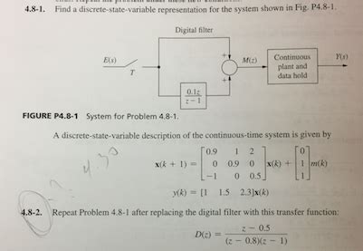 Find A Discrete State Variable Representation For The Chegg