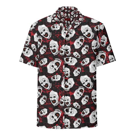 Art The Clown Terrifier Button Up Shirt Horror Slasher All Over Print