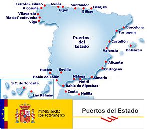 Puertos Marítimos En España Mapa De Puertos Del Estado Xkgjck