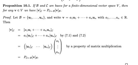 Solved Proposition If B And C Are Bases For A Chegg Com