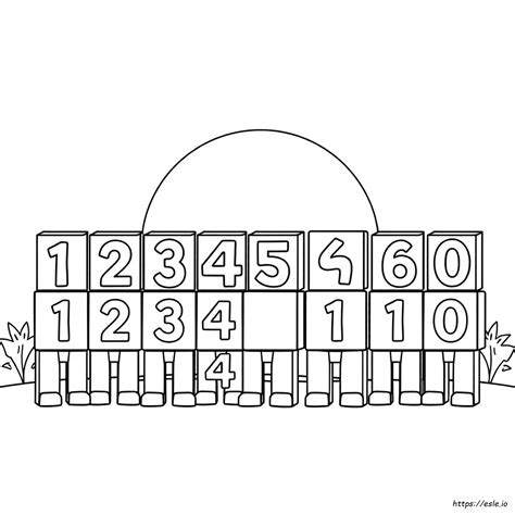 Numberblocks 1 20 Páginas Para Colorear All For One