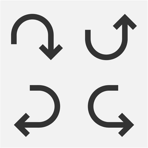arrow action undo redo icon 28189917 vector art at vecteezy