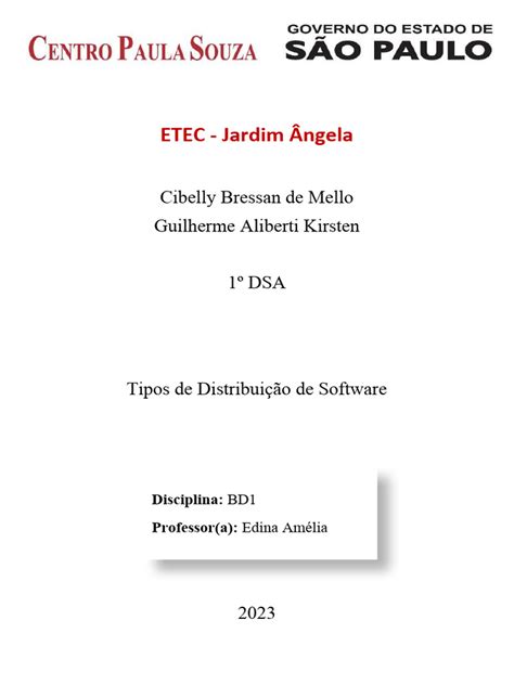 Tipos De Distribuição De Software Download Grátis Pdf Software Gratuito Código Aberto