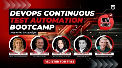 Join Keysights Devops Continuous Test Automation Bootcamp Joe Colantonio Posted On The Topic