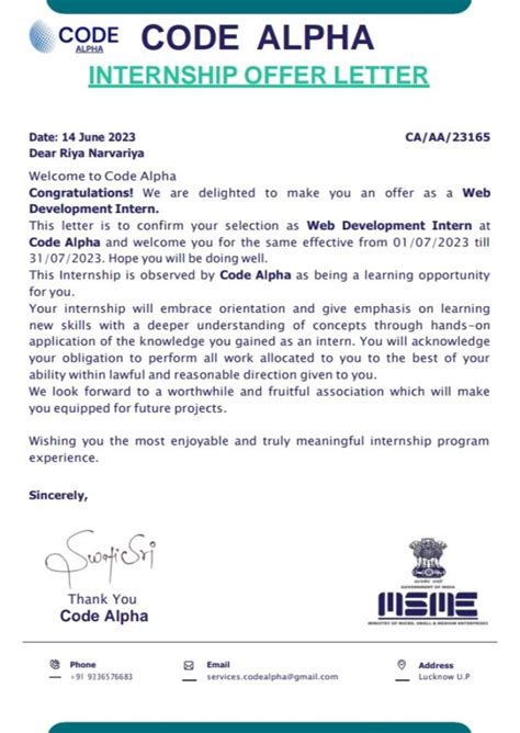 Riya Narvariya On Linkedin Codealpha Webdevelopment Internship Thanks