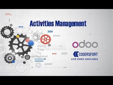 Codersfort Info Solutions On Linkedin How To Manage Activities In Odoo