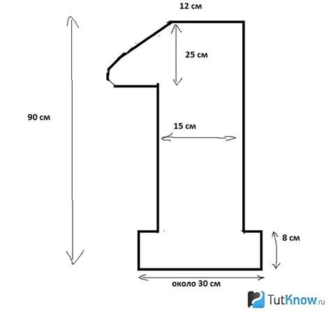 Шаблон для изготовления единички Оформление дня рождения воздушными… Оформление дня рождения