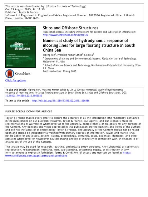 PDF Ships And Offshore Structures