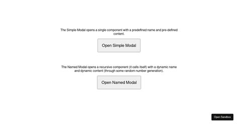 modal example codesandbox