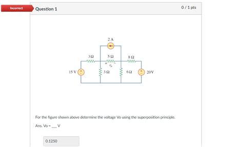 Solved For The Figure Shown Above Determine The Voltage Vo Chegg