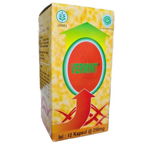 Vermint 1 Botol Isi 12 Kapsul Apotek Ilham Farma