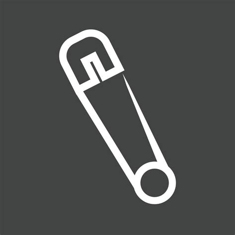 Safety Pin Line Inverted Icon 15295358 Vector Art At Vecteezy