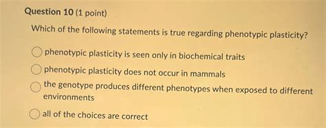 solved question 10 1 ﻿point which of the following