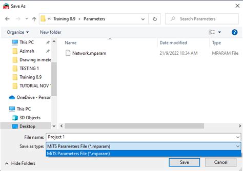 project parameters setting mes innovation sdn bhd