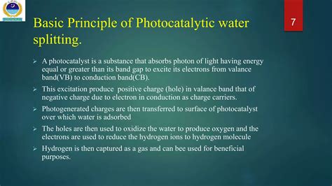 Water Splitting On Semiconductor Catalysts Under Visible Light