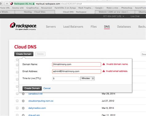 dns setup for rackspace cloud sites to cloud server migration