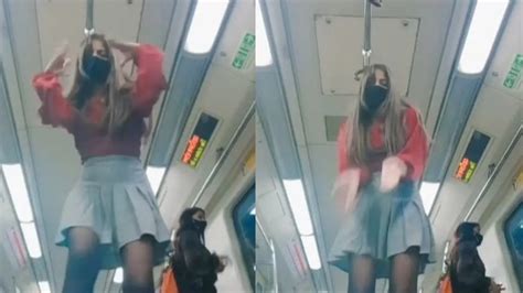 Video Of Girl Dancing Inside Delhi Metro Goes Viral Internet Furious