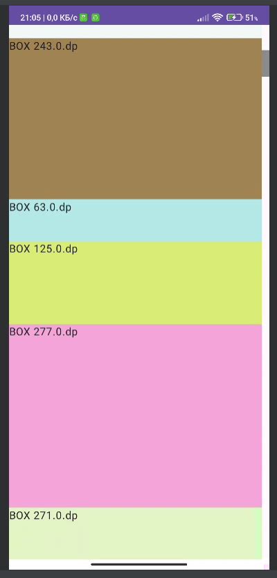 The Example Of Slider In Lazycolumn