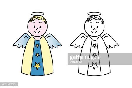 Angel Outline Clip Art