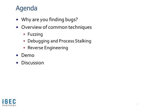 Tim Newsham And Alex Stamos Stanford CS155 April 6 2010 Bug Finding Techniques Ppt Download