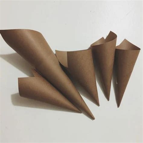 Kraft Paper Brown Wax Plain Paper Cone At Rs 47 In Dindigul Id