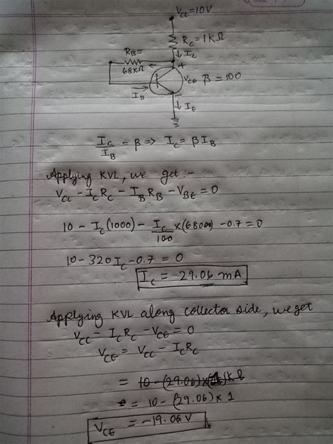 Solved For The Collector Feedback Bias Circuit In Figure 370
