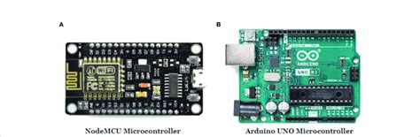 A NodeMCU Microcontroller B Arduino U N O Microcontroller Download Scientific Diagram