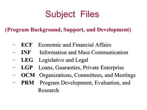 Recommended Electronic Filing Structure Organization And Development PPT