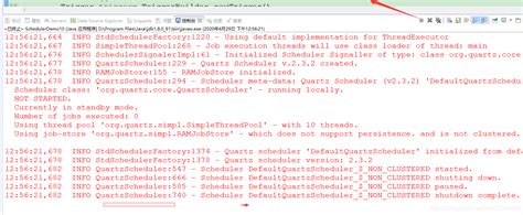 quartz的scheduler的关闭和挂起，并发控制（四） quartz schedulerexception “the scheduler