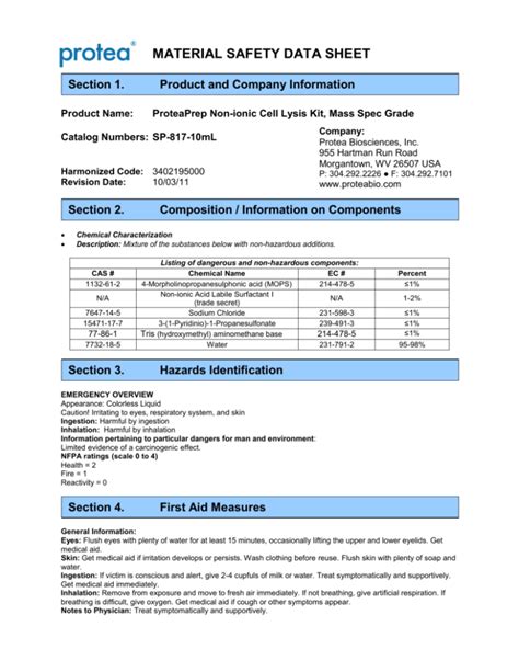 Material Safety Data Sheet An Overview Sciencedirect Topics 48 Off