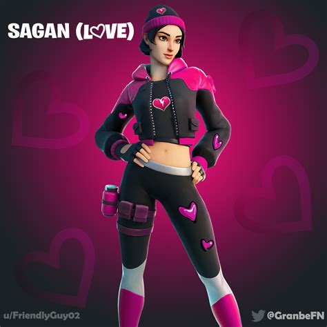 I Made A Valentines Style For The Sagan Skin Fortnitebr