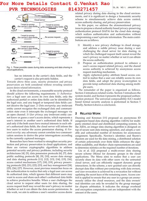 Shared Authority Based Privacy Preserving Authentication Protocol In Cloud Computing Pdf