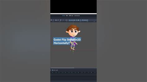 Godot Flip Skeleton2d 🦴 Horizontally Godot4 Shorts Godotengine