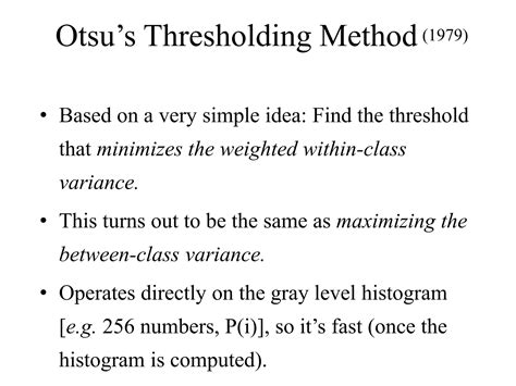 Image Segmentation Using Otsus Method Computer Graphics Ucs505 Project Ppt Pptx