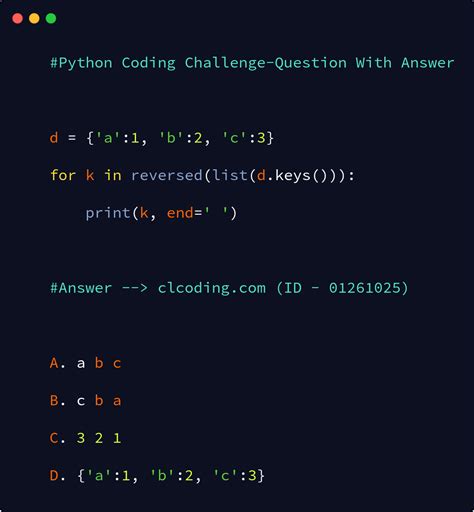 Python Coding Challenge Question With Answer 01261025 ~ Computer