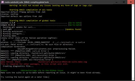Still Not Able To Compile Curl April 29 · Issue 2395 · M Ab Smedia