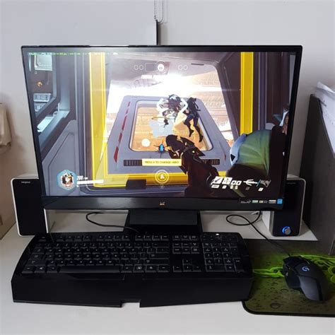 Gaming PC Monitor Speaker Keyboard Mouse Computers Tech Desktops On Carousell